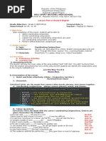 Detailed Lesson Plan on Conjunctions | PDF | Onomastics | Syntax