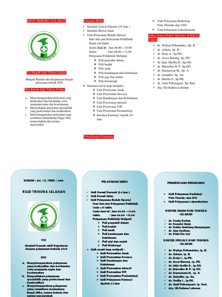 Leaflet Alur Pelayanan RS | PDF