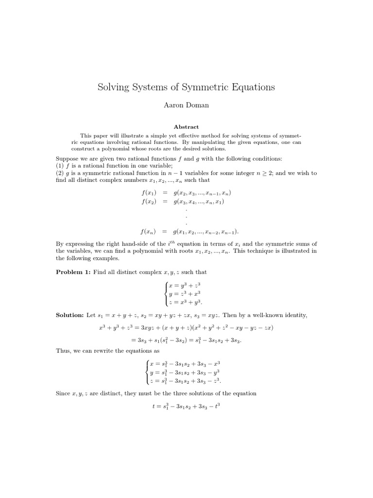 Simul - Equations | PDF | Zero Of A Function | Equations