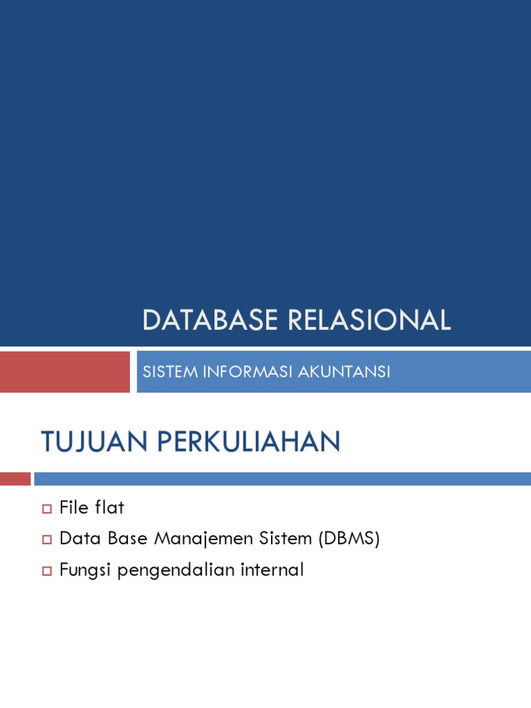 Database Relasional | PDF | Databases | Relational Database
