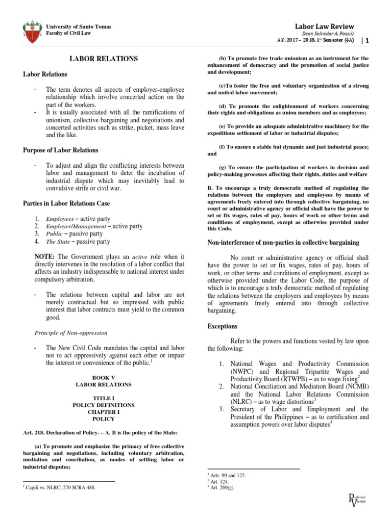 Labor Relations | PDF | Collective Bargaining | Employment