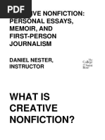 Creative Nonfiction: Forms & Techniques | PDF | Creative Nonfiction ...