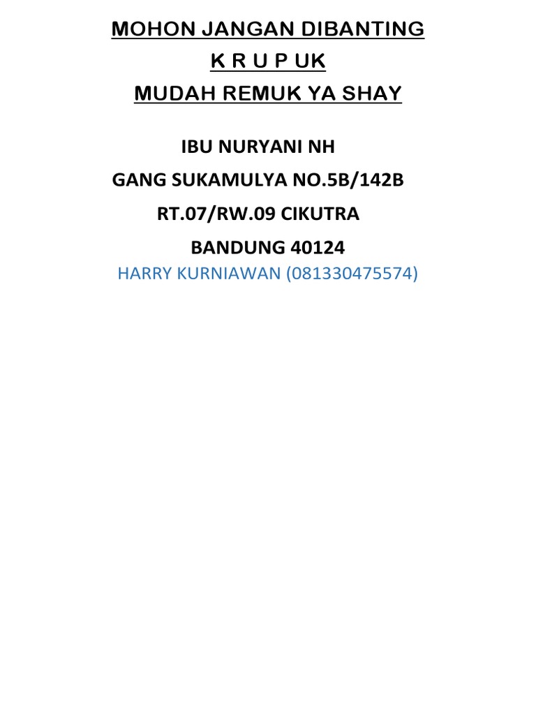 Jangan Dibanting | PDF