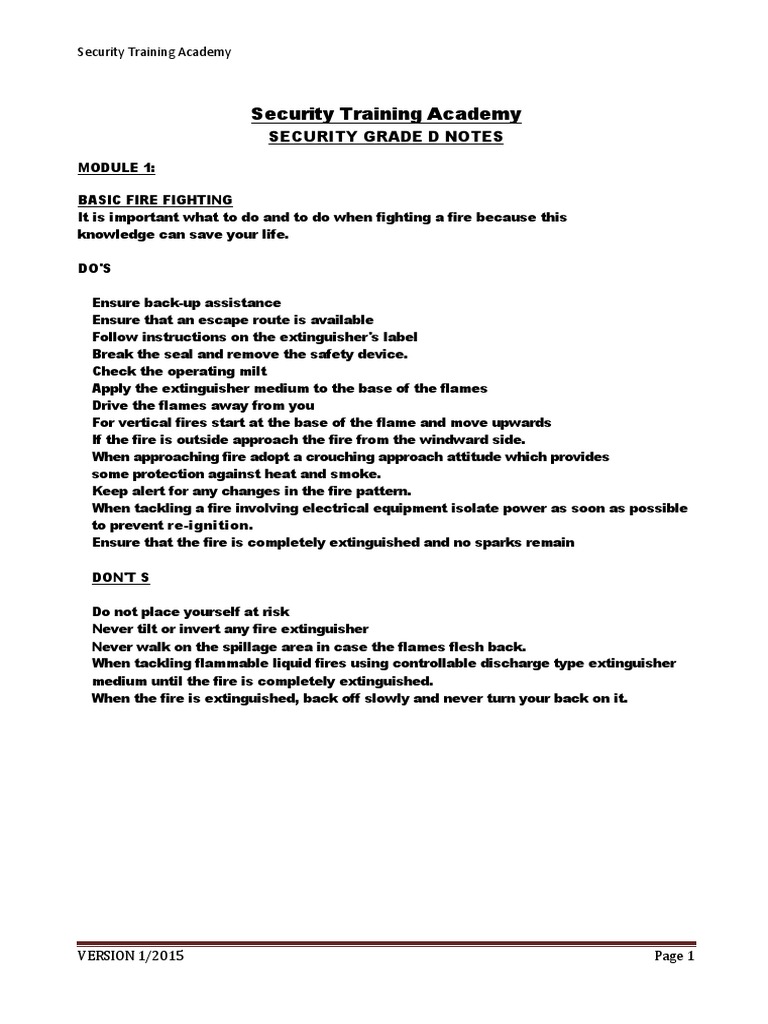 Grade D Book | PDF | Fires | Consent