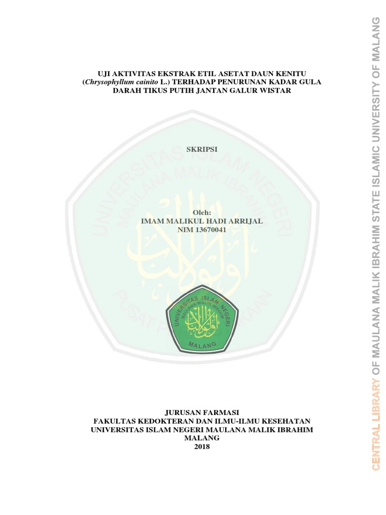 Liat Dosis, Ti Pus Aloksan, Kerangka Teori | PDF