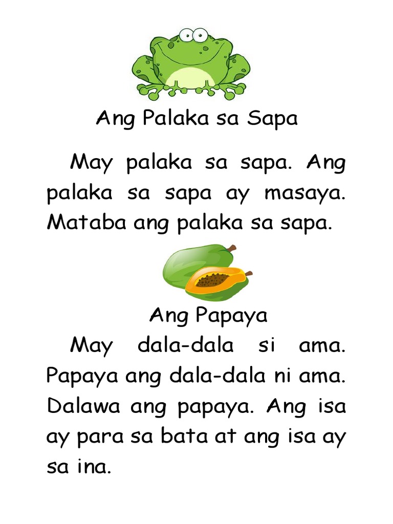 Ang Palaka Sa Sapa | PDF