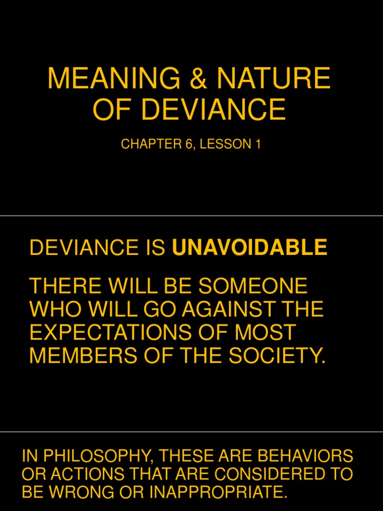 Understanding Deviance: A Sociological Exploration of Norm Violations ...