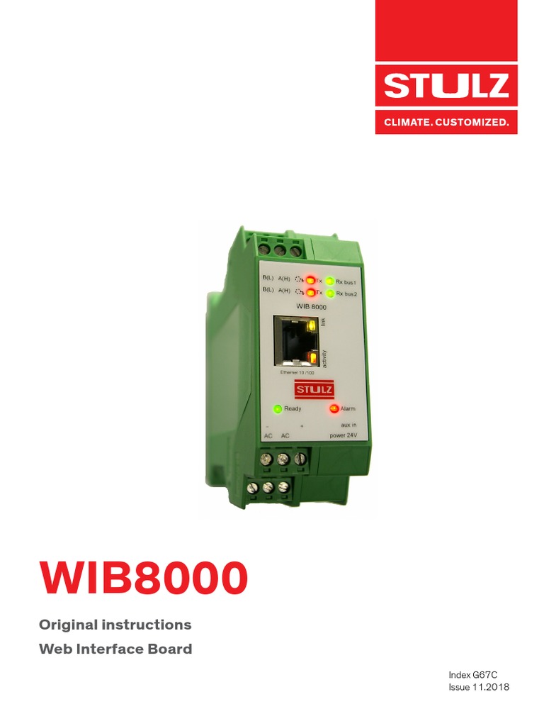 STULZ WIB8000 G67C 1118 en | PDF | Websites | Port (Computer Networking)