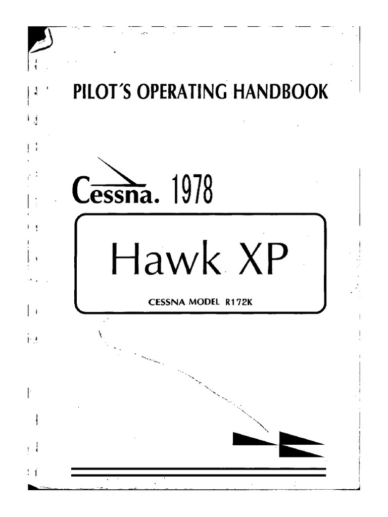Cessna R172K Hawk XP POH PDF | PDF | Airspeed | Motor Oil