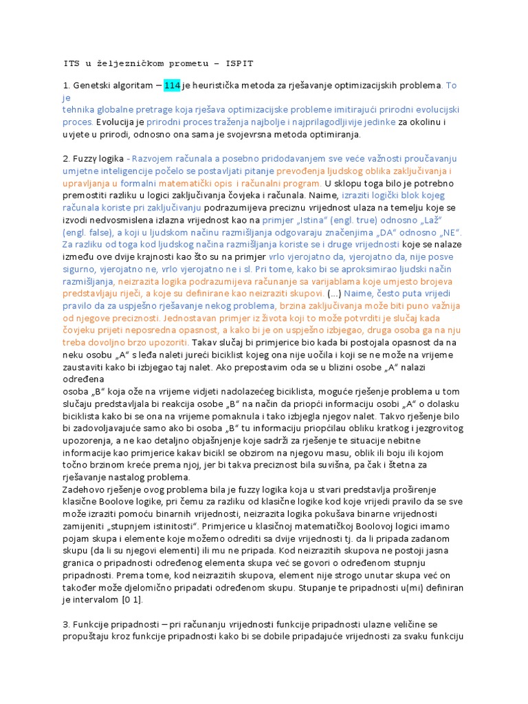 ITS U Željezničkom Prometu - ISPIT | PDF