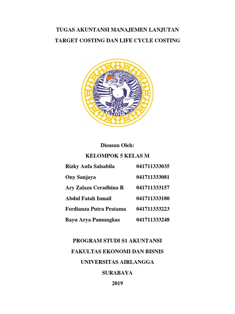 Akmen Lanjutan - Target Costing | PDF