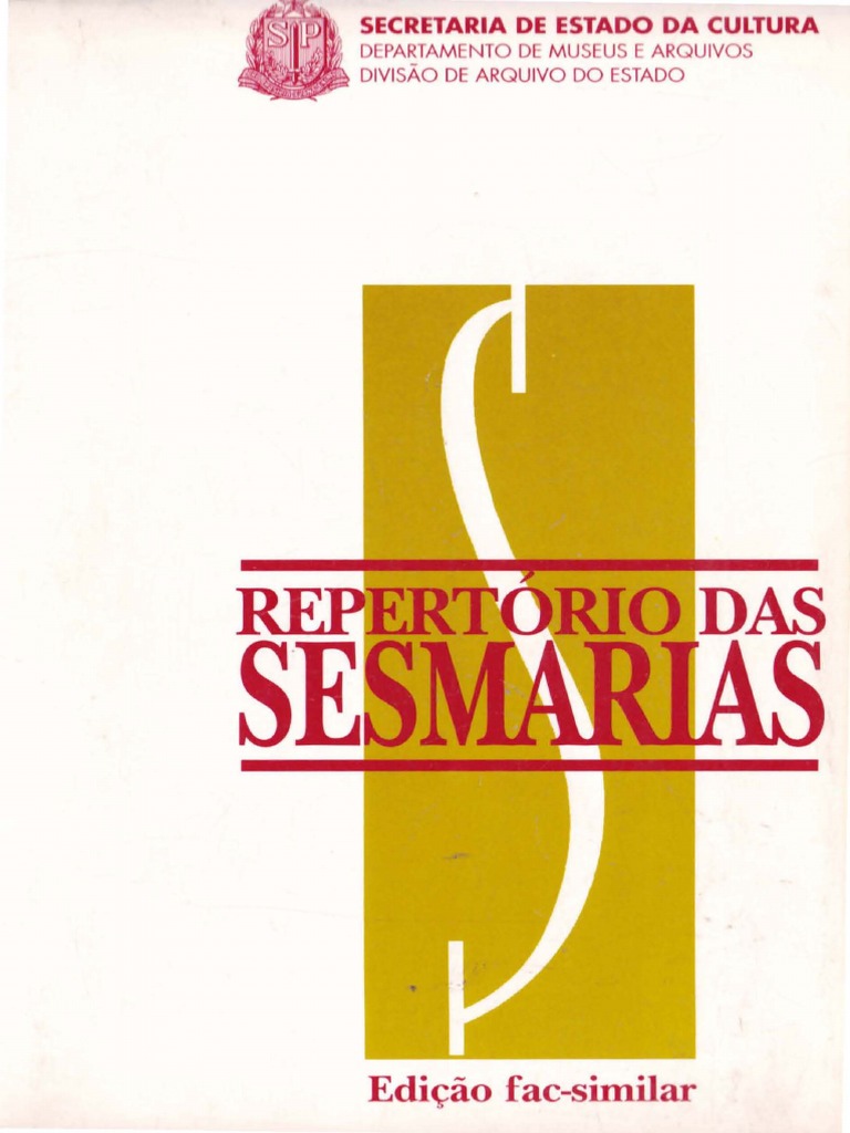 Repertório Das Sesmarias de São Paulo (1721-1821) | PDF