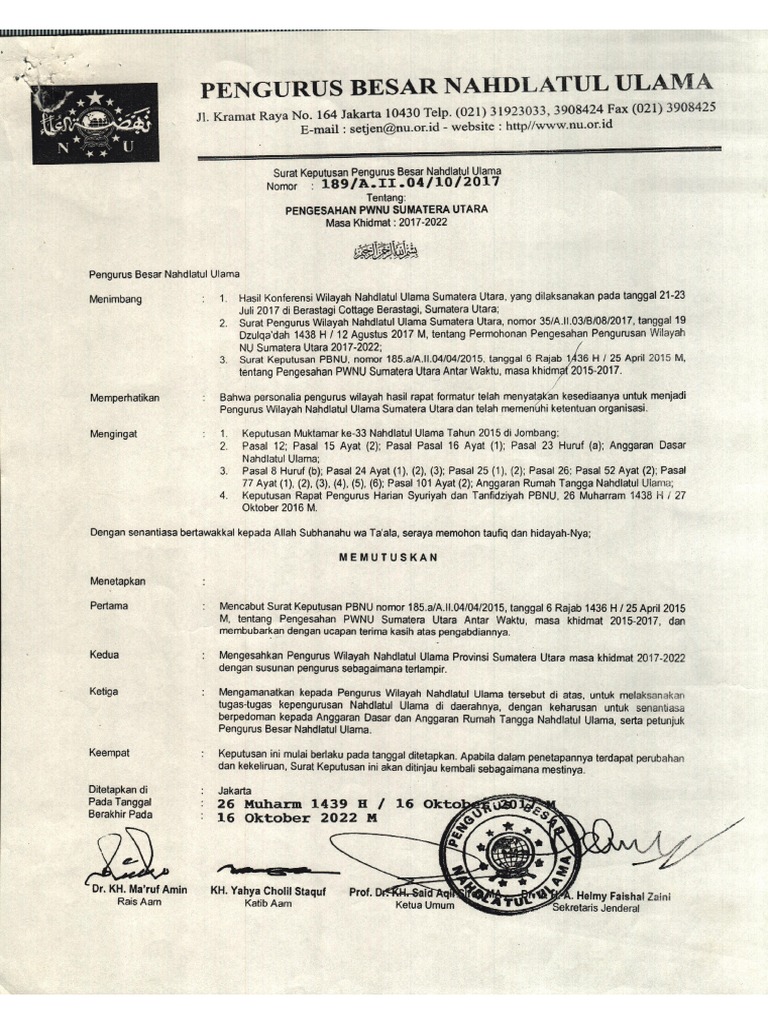 Surat Keputusan | PDF