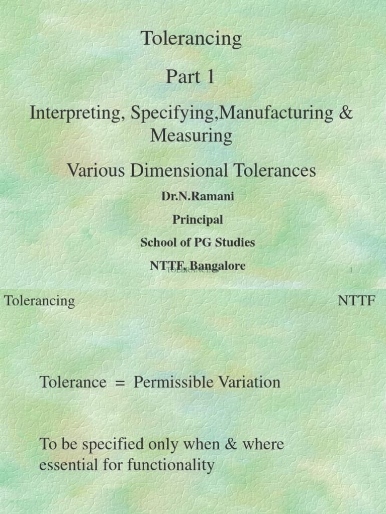 Dimensional Tolerancing Guide | PDF | Engineering Tolerance | Metalworking