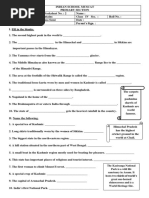 Class 5 - Science - Soil Erosion and Conservation - Work Sheet | PDF ...