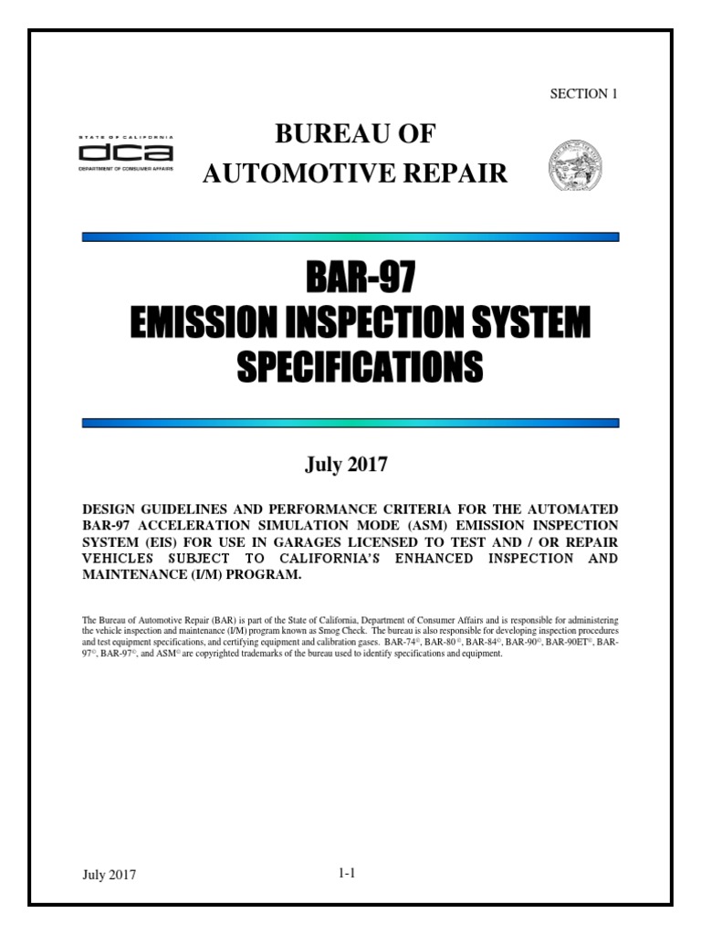 BAR-97 Specification July 2017 | PDF | Usb | Software Testing