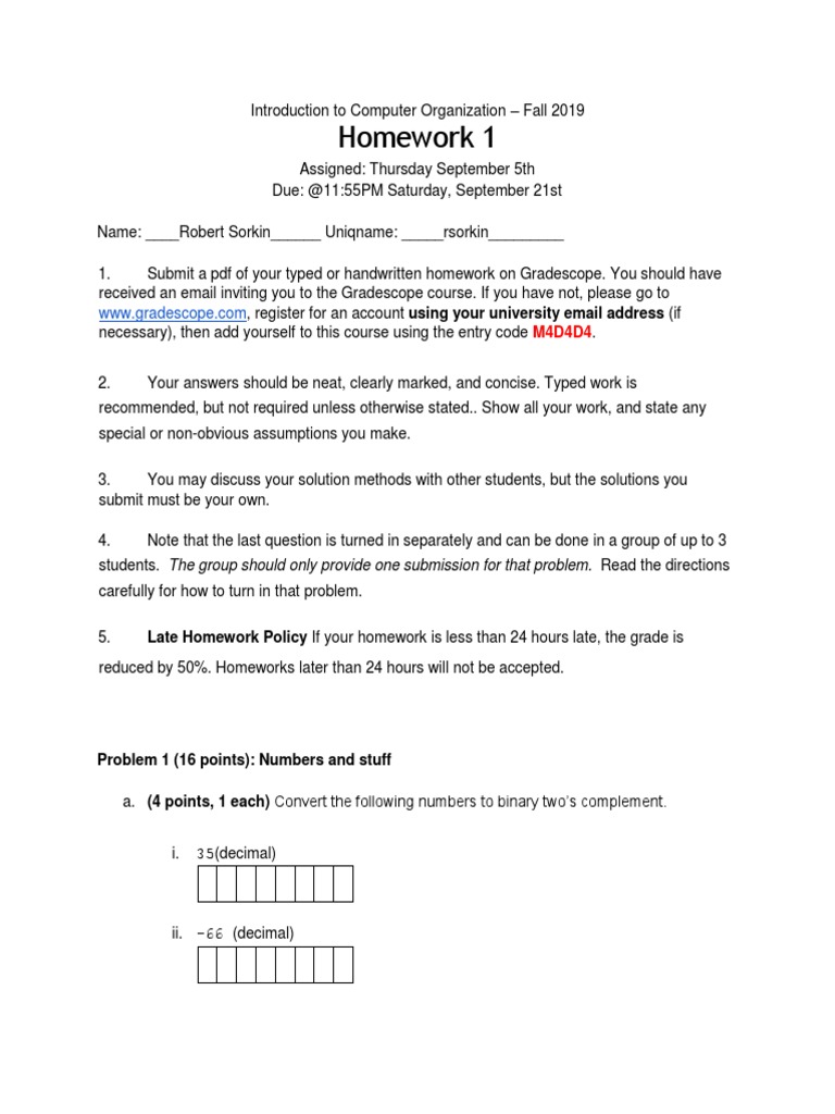 Homework 1 | PDF | Array Data Structure | Subroutine