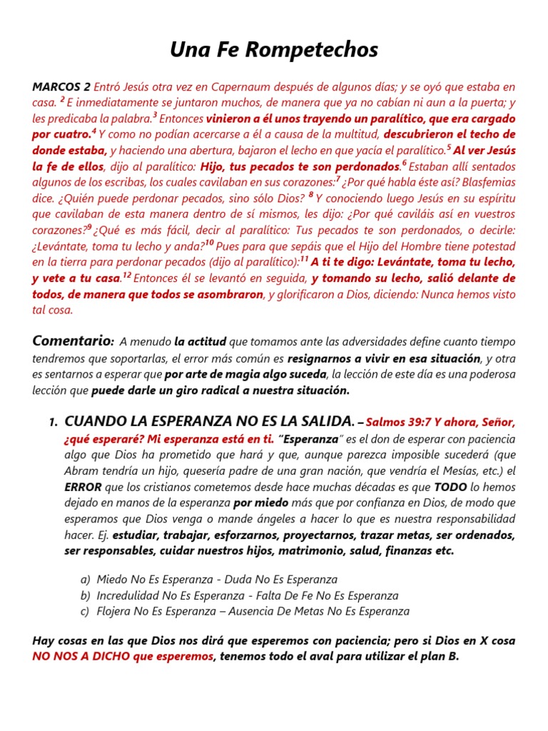 Una Fe Rompetechos | PDF | Fe | Pecado