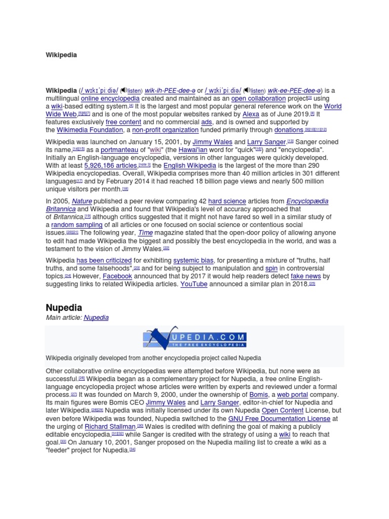 A Comprehensive History of Wikipedia: From its Origins as an ...