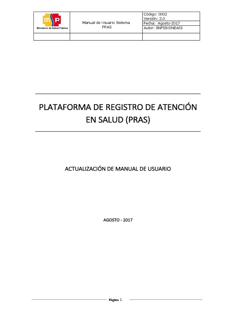 MSP-Manual PRAS-08-11-2017 PDF | PDF | Contraseña | Point and Click