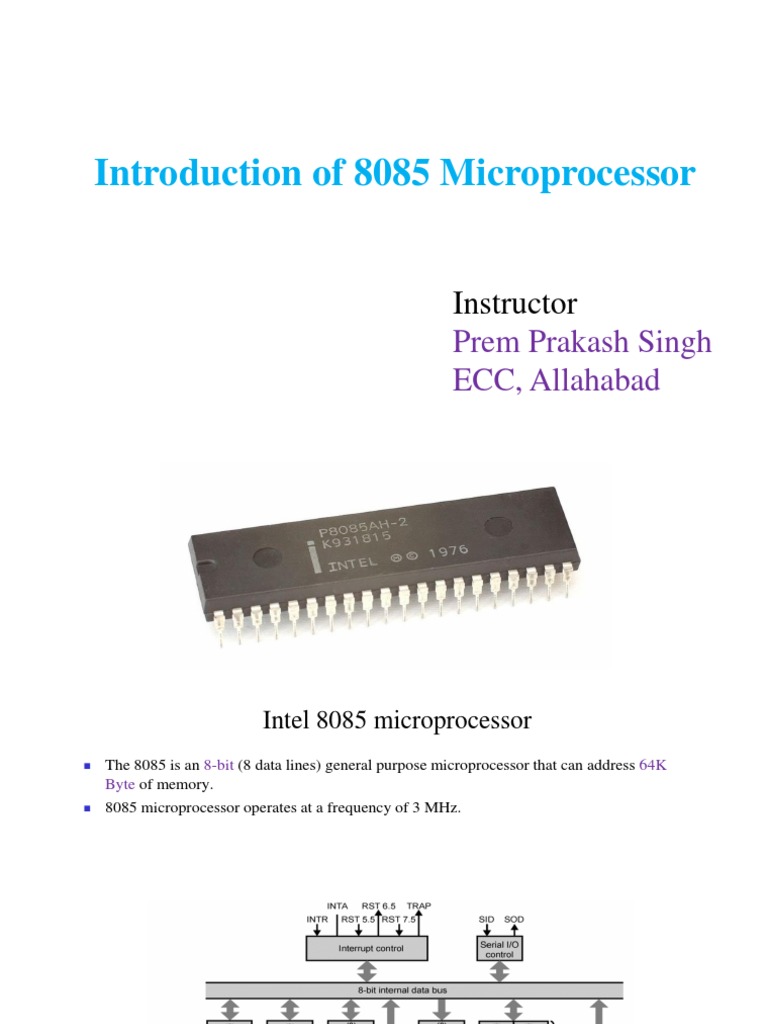 Microprocessor (Pin Digram) | PDF | Central Processing Unit | Input/Output