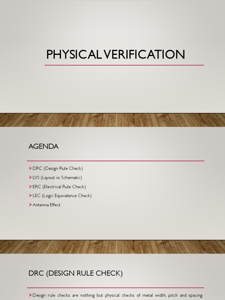 Physical Verification | PDF | Electrical Components | Electronic Design
