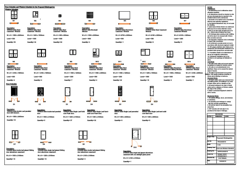 Door and Window ScheduleS PDF | PDF | Architectural Design | Architecture