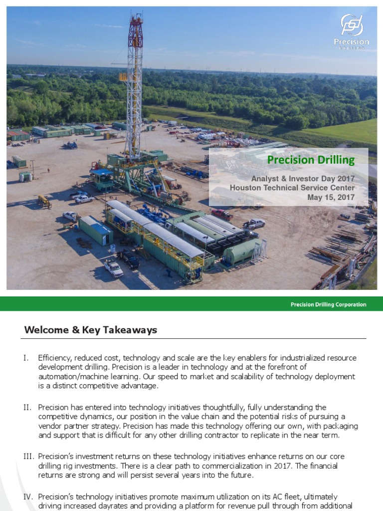 Drilling Presentation May 2017 | PDF | Drilling Rig | Automation