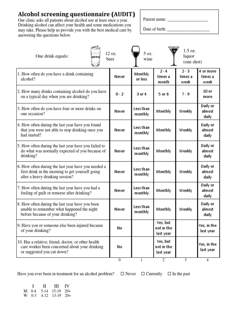 Screening Tool | PDF | Alcoholism | Alcoholic Drinks