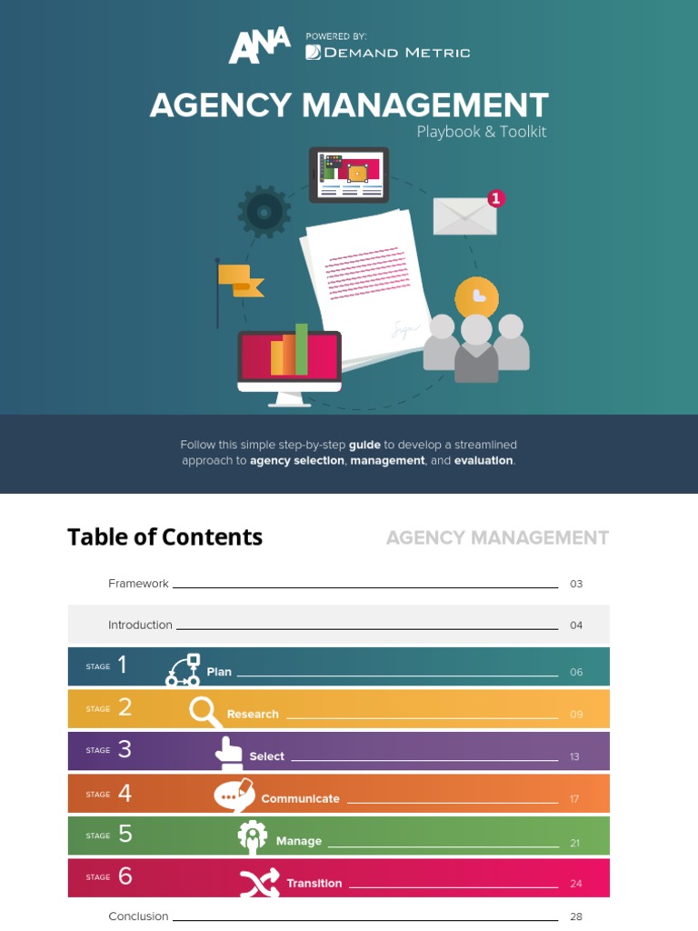 ANA Agency Management Playbook | PDF | Negotiation | Evaluation