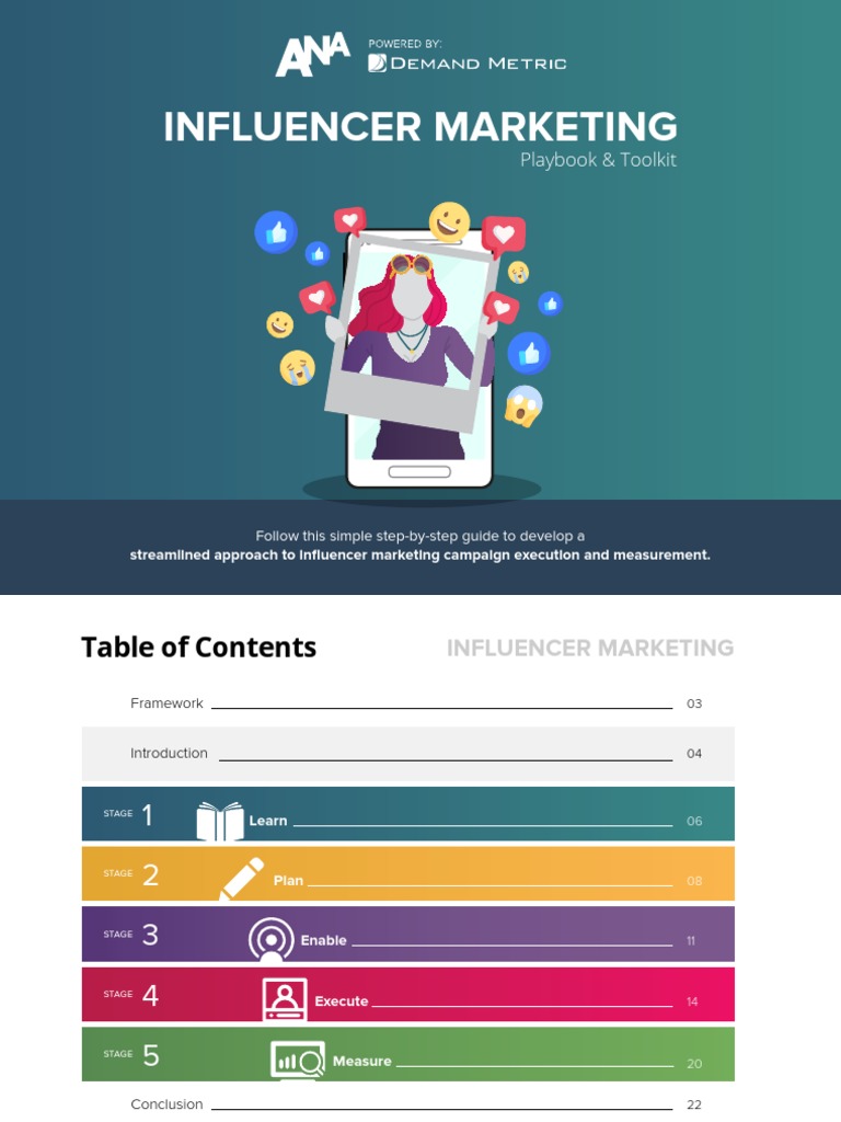 ANA Influencer Marketing Playbook | PDF | Marketing Strategy | Marketing