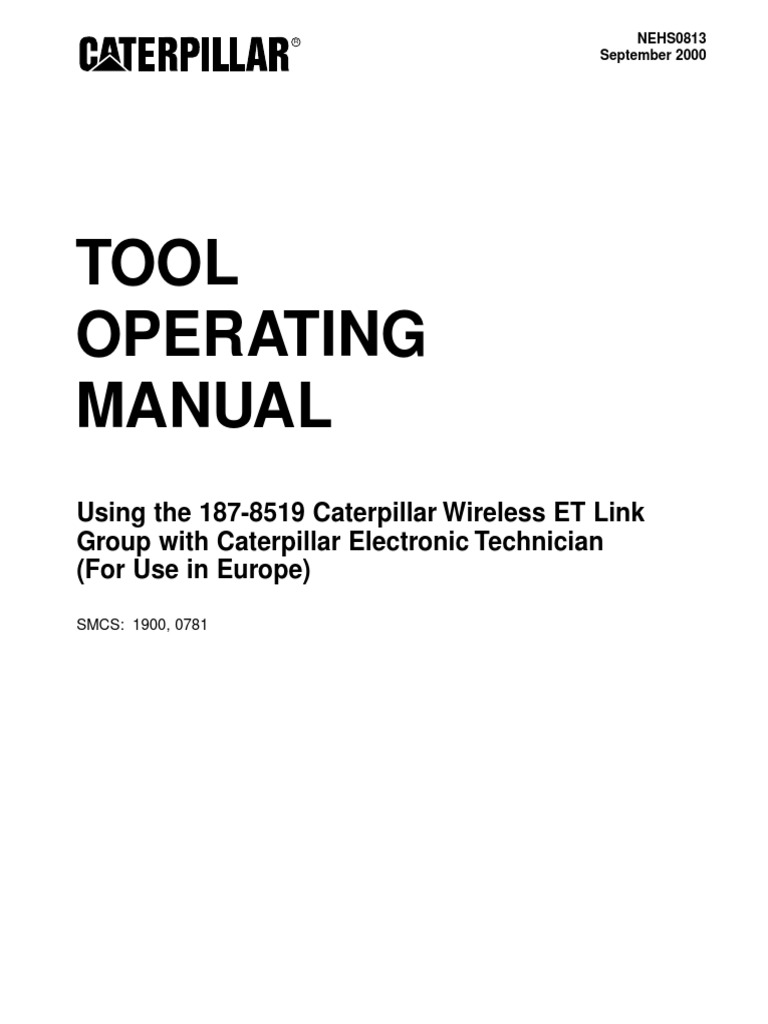 Tool Operating Manual | Download Free PDF | Electrical Connector ...