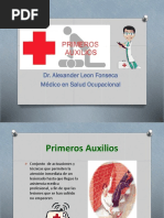 Diapositivas Primeros Auxilios | PDF | Primeros auxilios | Reanimación cardiopulmonar