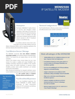 Newtec MDM3310 Satellite Modem For The Newtec Dialog Platform Datasheet ...