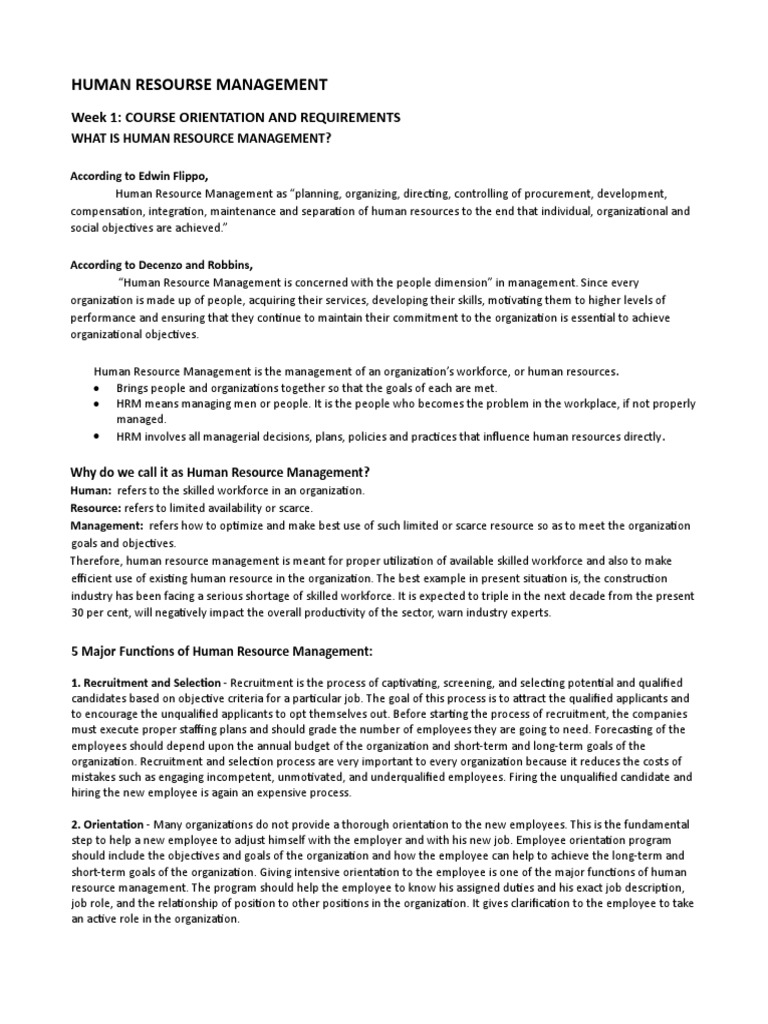HRM Reviewer | PDF | Human Resources | Recruitment