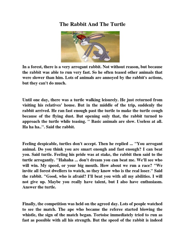The Rabbit and The Turtle | PDF