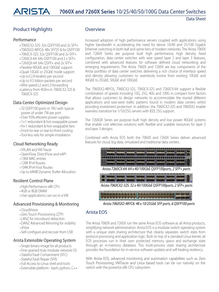 Arista | PDF | I Pv6 | Computer Network