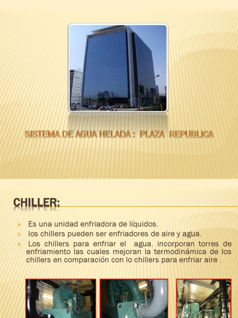 Sistema de Agua Helada y Chillers | PDF | Bomba | Temperatura