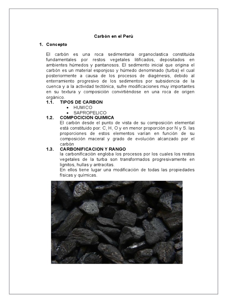 El Carbon | PDF | Roca (geología) | Carbón