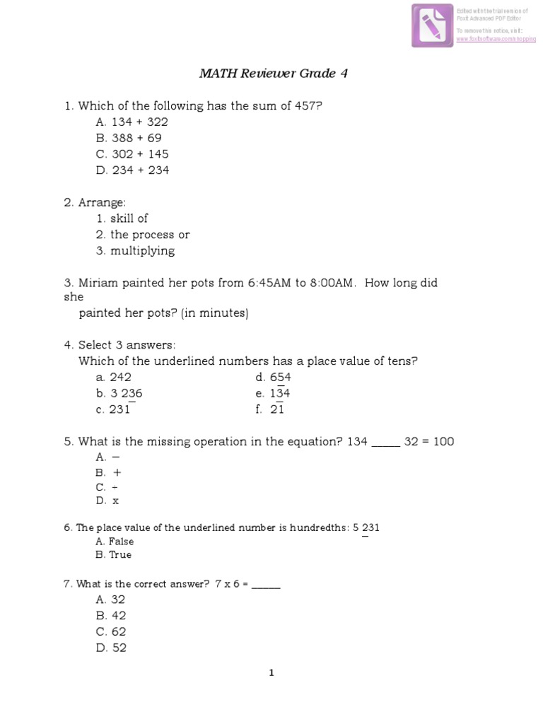 Math Reviewer PDF | PDF | Teaching Mathematics