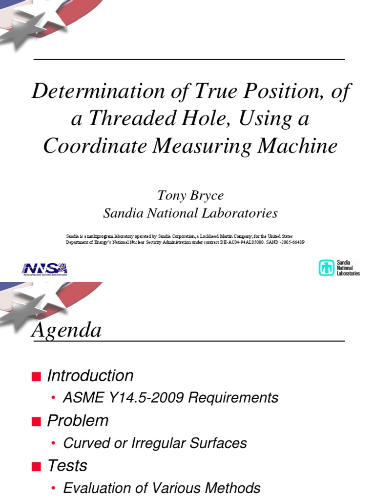 Measuring True Position of Threaded Holes | PDF | Mechanical ...