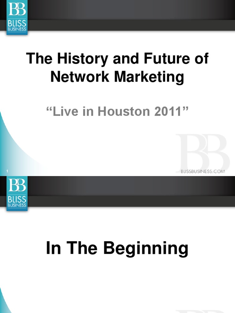 History and Future of Network Marketing | PDF | Multi Level Marketing ...