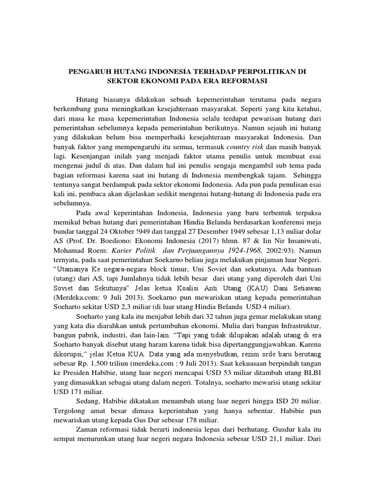 Contoh Essay Mahasiswa | PDF