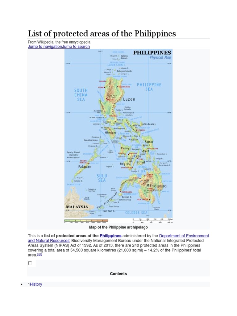 List of Protected Areas of The Philippines | PDF | National Park ...