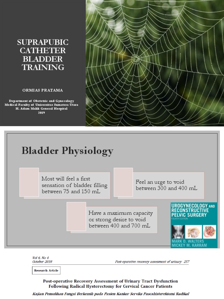 Suprapubic Catheter Bladder Training | PDF | Urination | Urinary Bladder