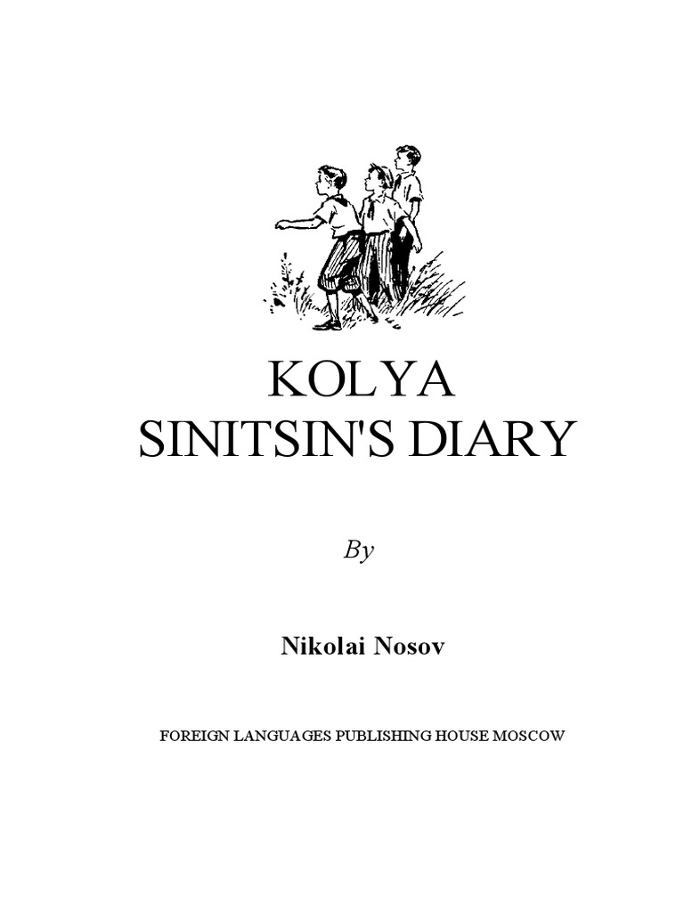 Kolyas Diary Nosov | PDF | Beekeeping | Beehive