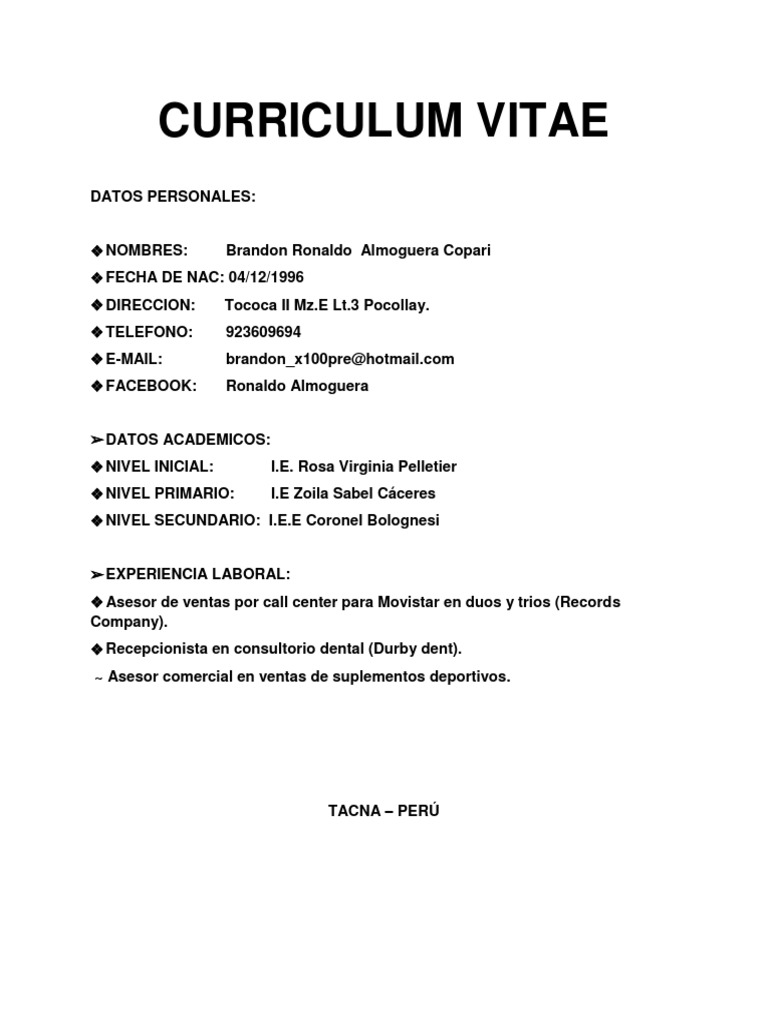 Ronaldo CV | PDF