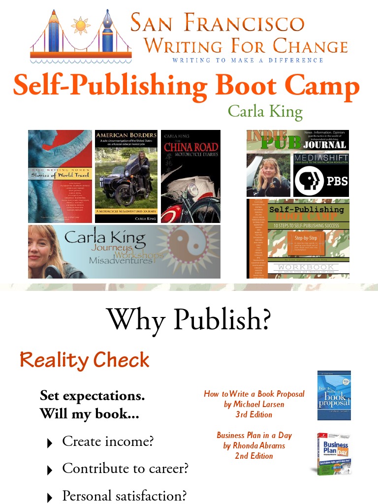 Self-Publishing Boot Camp Presentation | PDF | Self Publishing | Publishing