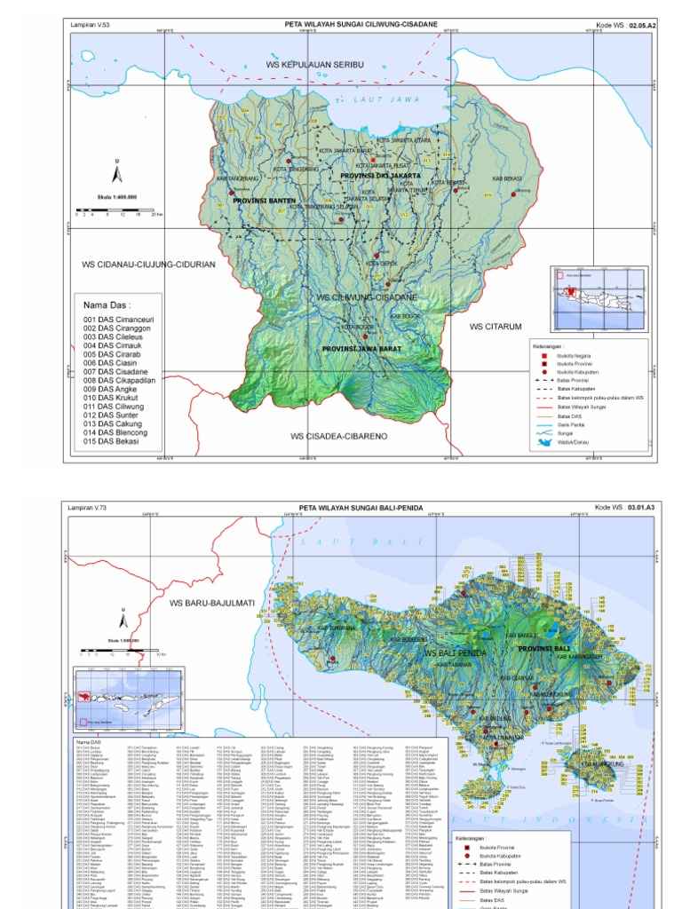 Peta Wilayah Sungai Ciliwung | PDF