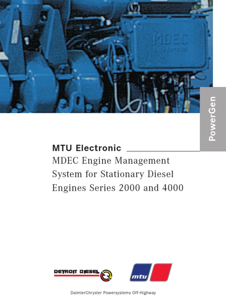 MDEC Stationary Diesel | PDF | Simulation | Control System